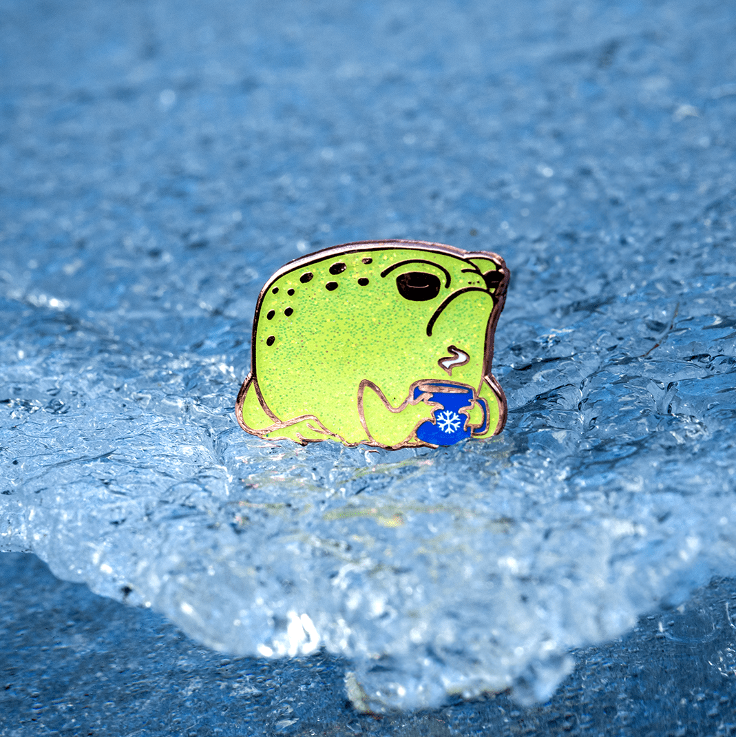 "Winter Blues" Grumps | Coffee Club Enamel Pin