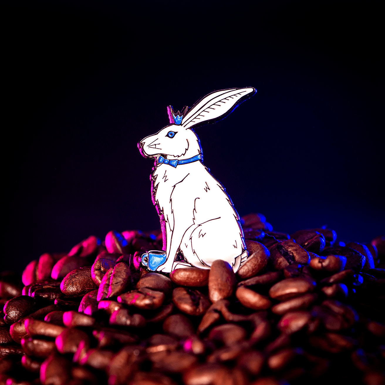 White Hare | Coffee Club Enamel Pin