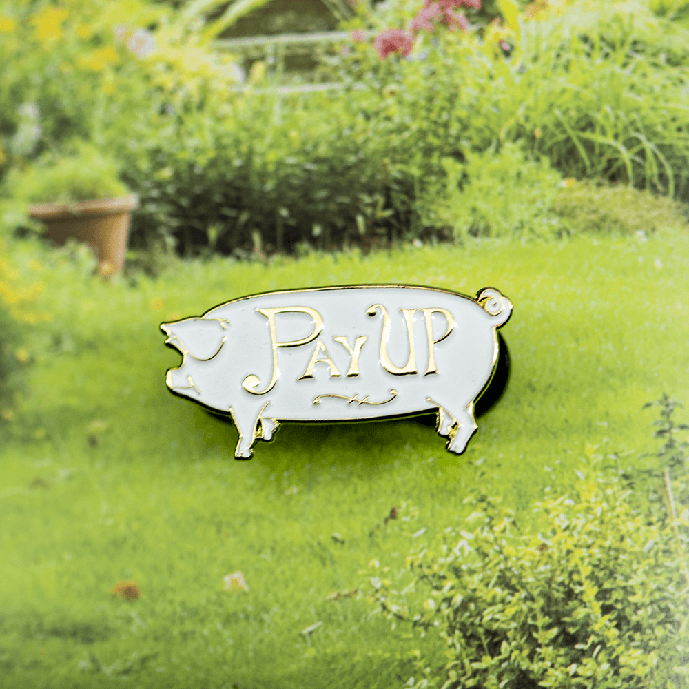 Whiteout Pay-Up Pig | Gold Club Pin
