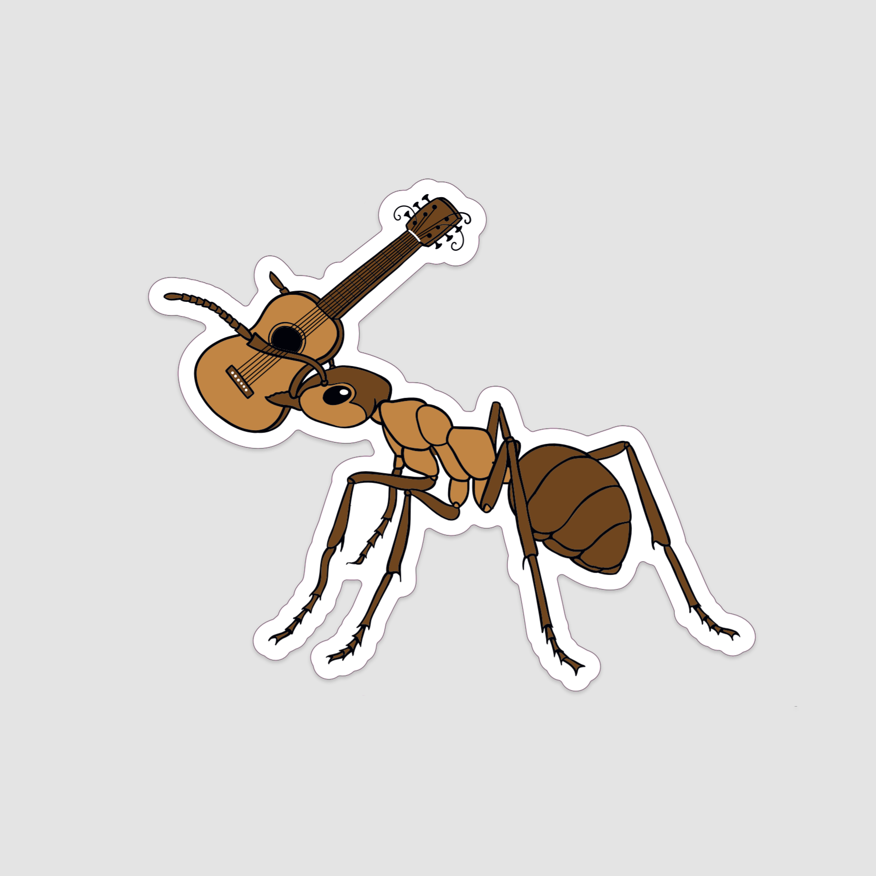 Ant Guitarist Vinyl Sticker