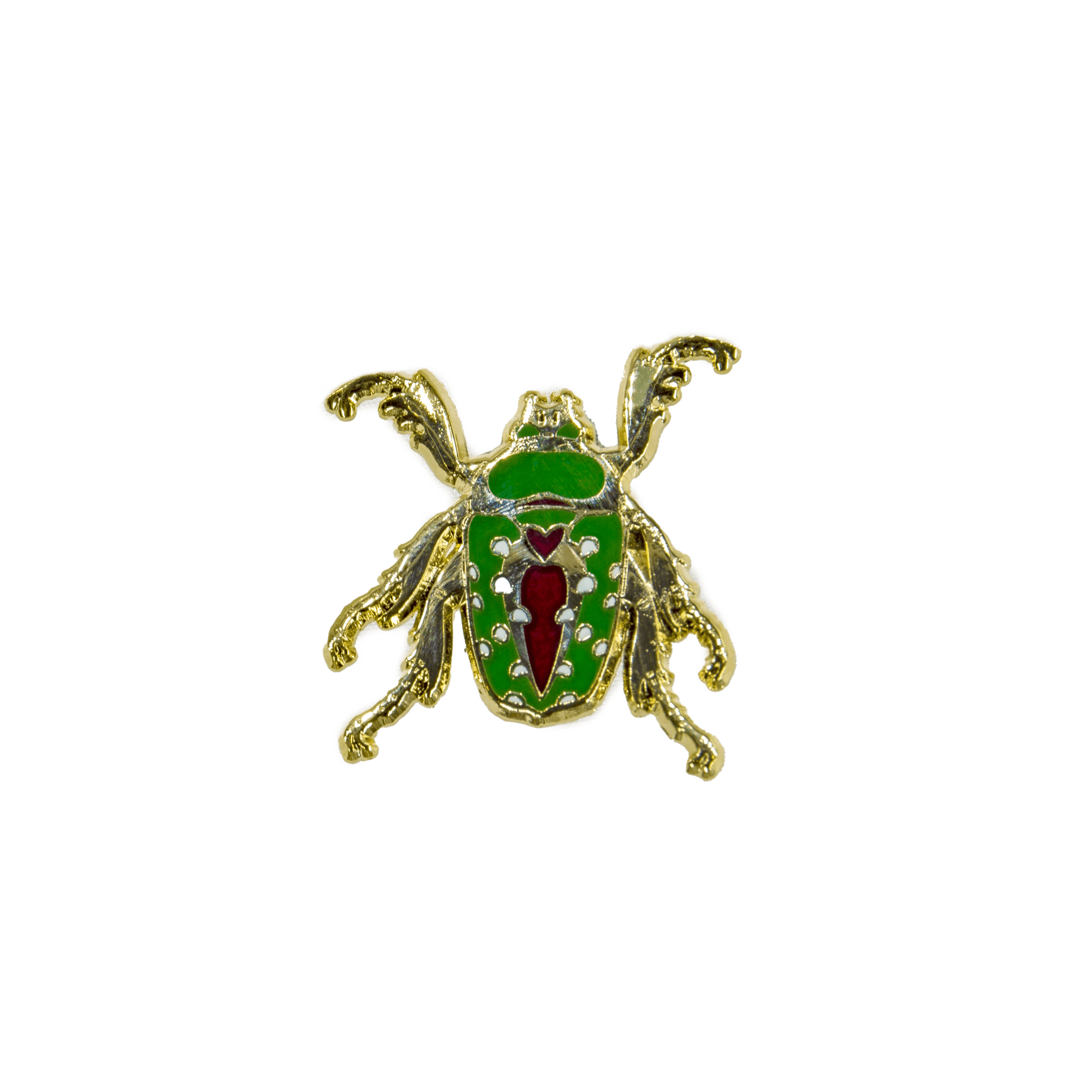 Mistletoe Beetle Enamel Pin