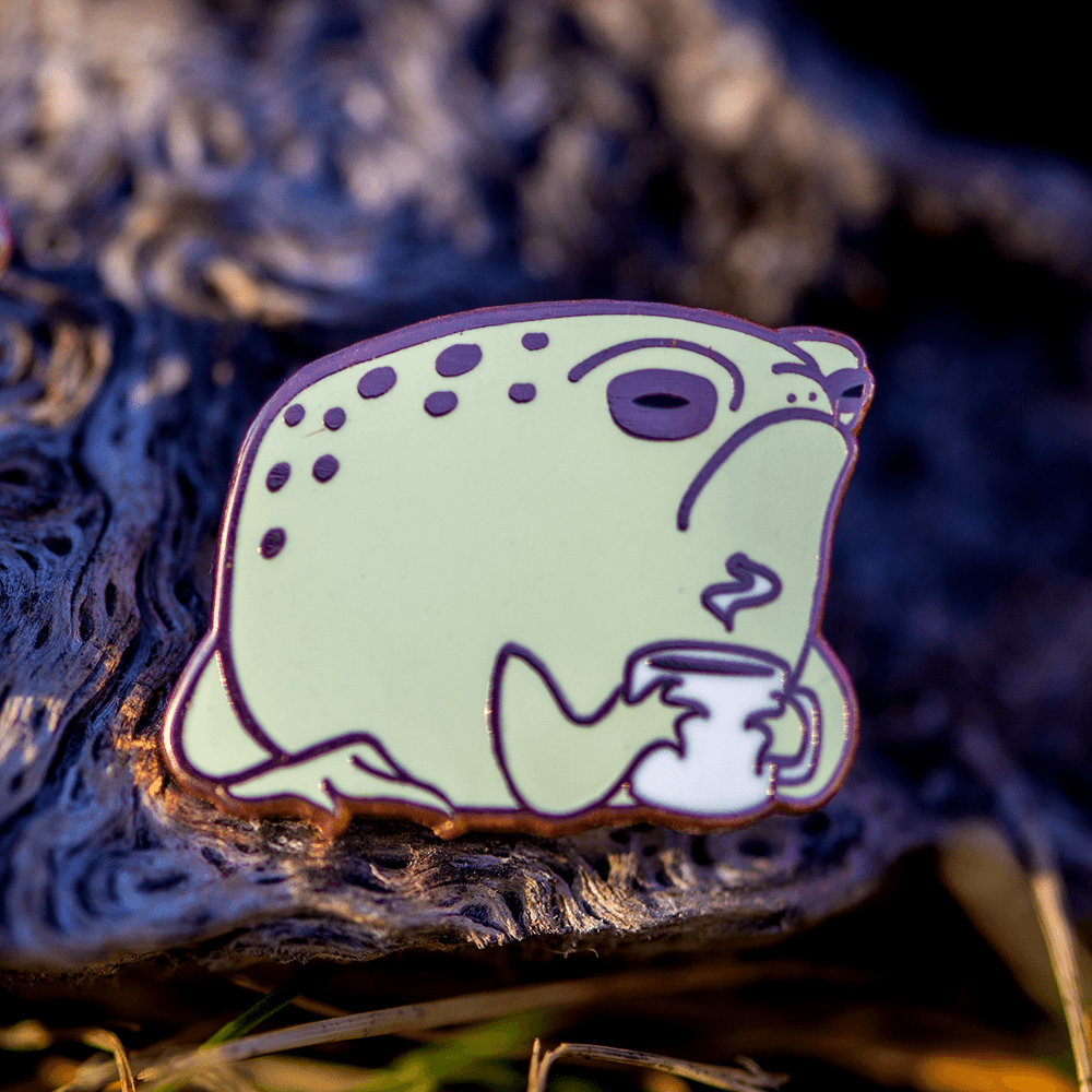 Grumps the Frog (1st Editions) | Coffee Club Pin