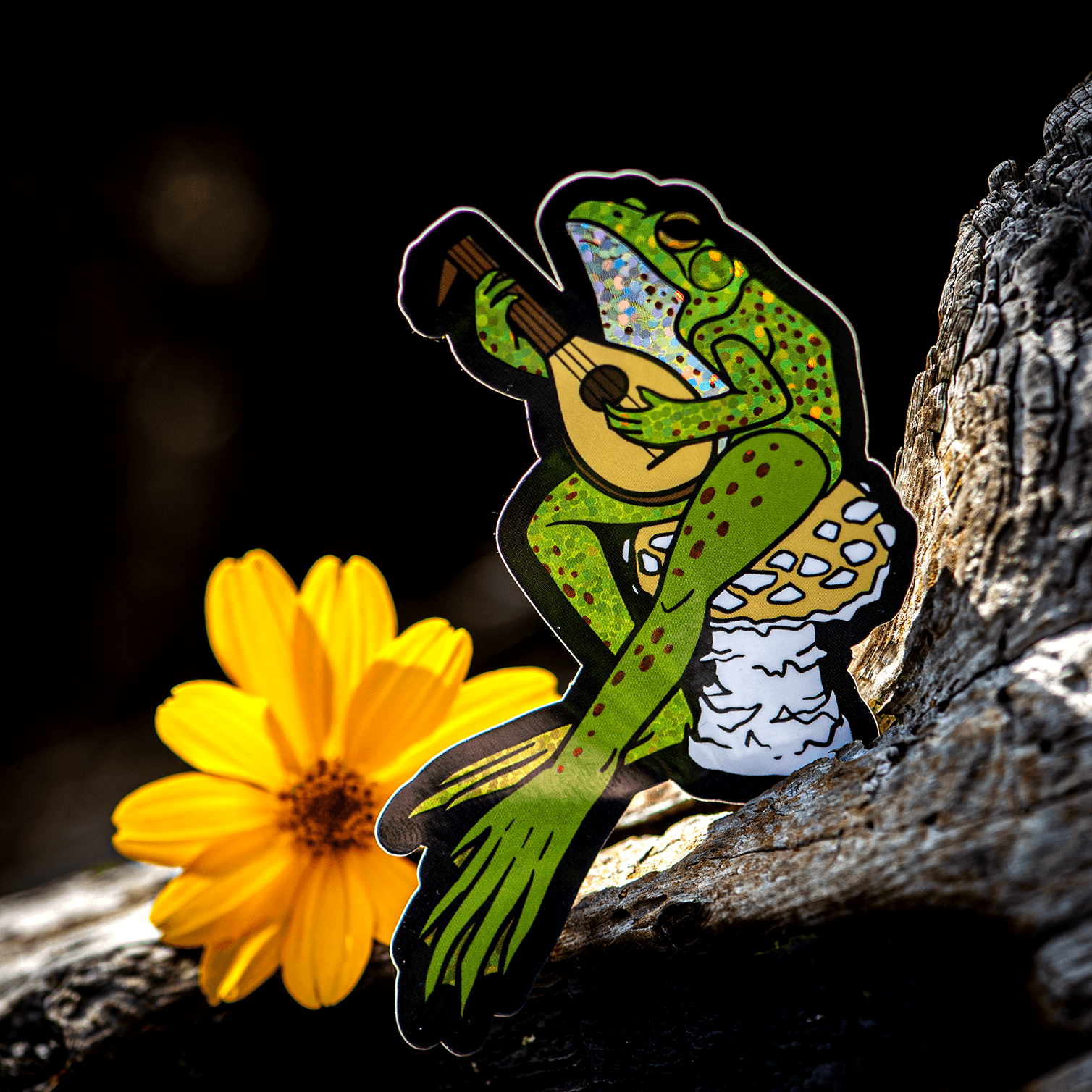 "The Bard" Frog Sticker