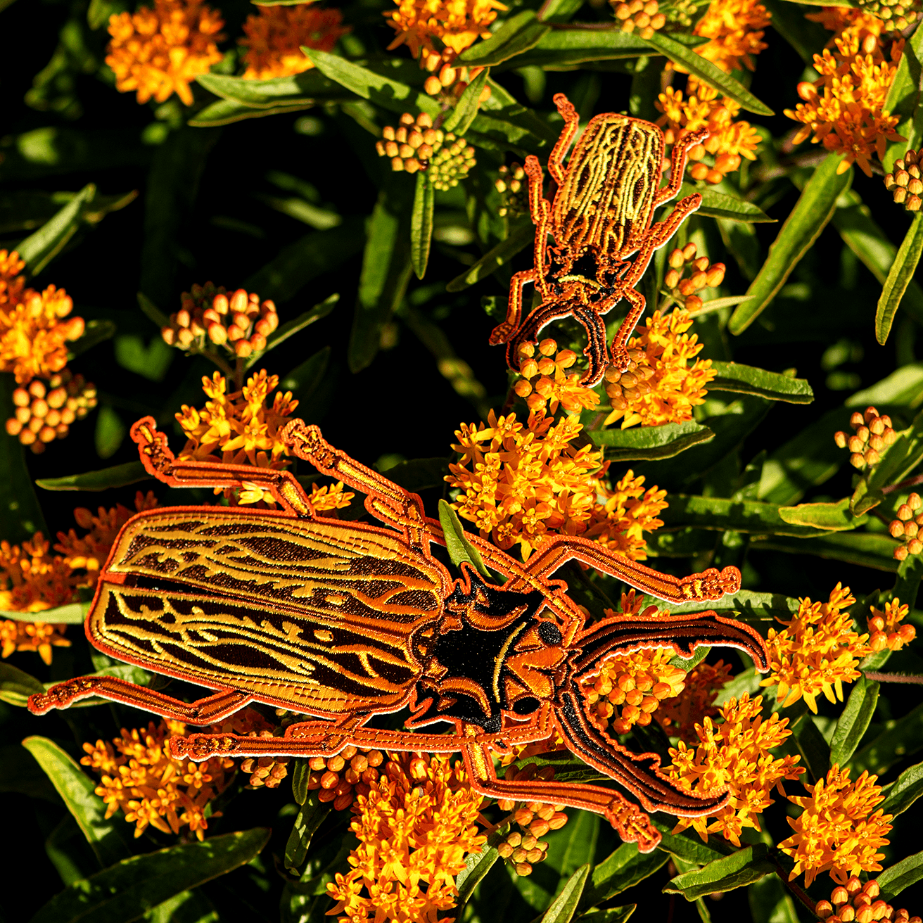 Sabertooth Longhorn Beetle Iron-on Patch