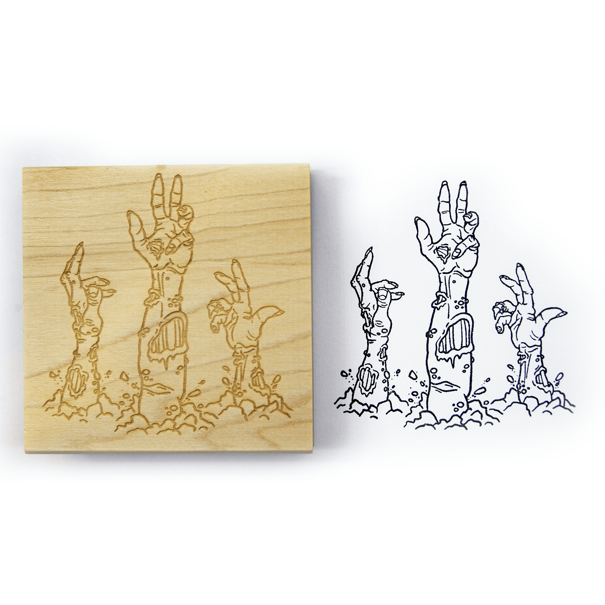 Zombie Arms Stamp